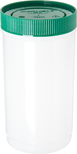 Carlisle FoodService Products Stor N' Pour Complete Quart Set Neck, Container, Cap, And Spout for Bar, Kitchen, And Restaurants, Plastic, 1 Quart, Green