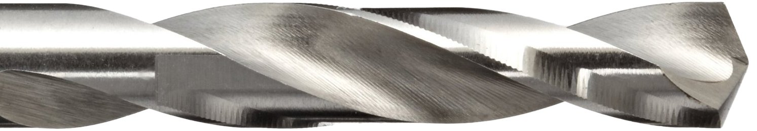 YG-1 D2148 High Speed Steel Screw Machine Drill Bit, Uncoated Finish, Straight Shank, Slow Spiral, 135 Degree, #19 Size, 21/128" Diameter x 2-1/8" Length (Pack of 5)