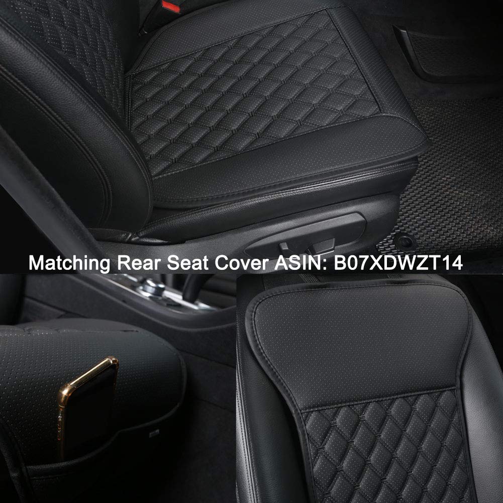 Black Panther Car Seat Cover, Luxury Car Protector, Universal Anti-Slip Driver Seat Cover with Backrest(1 Piece, Black)