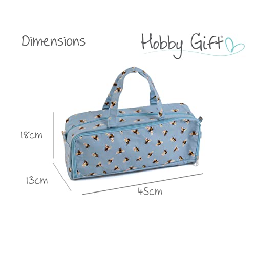 Hobby Gift Knitting Bag with Pin Case, Blue Bee (MRHG4700E)