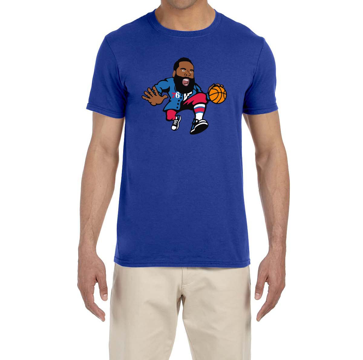 Blue Philadelphia Harden Logo T-Shirt Adult