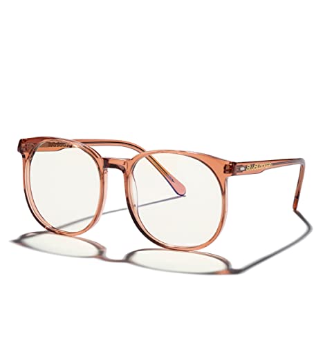 BluBlocker, Rose McGill Blue Light Blocking Computer Glasses | Blocks 67.3% of Blue Light and 100% UVA & UVB Rays | Retro | Gender Neutral - for Men, Women & Everyone | 8001K |