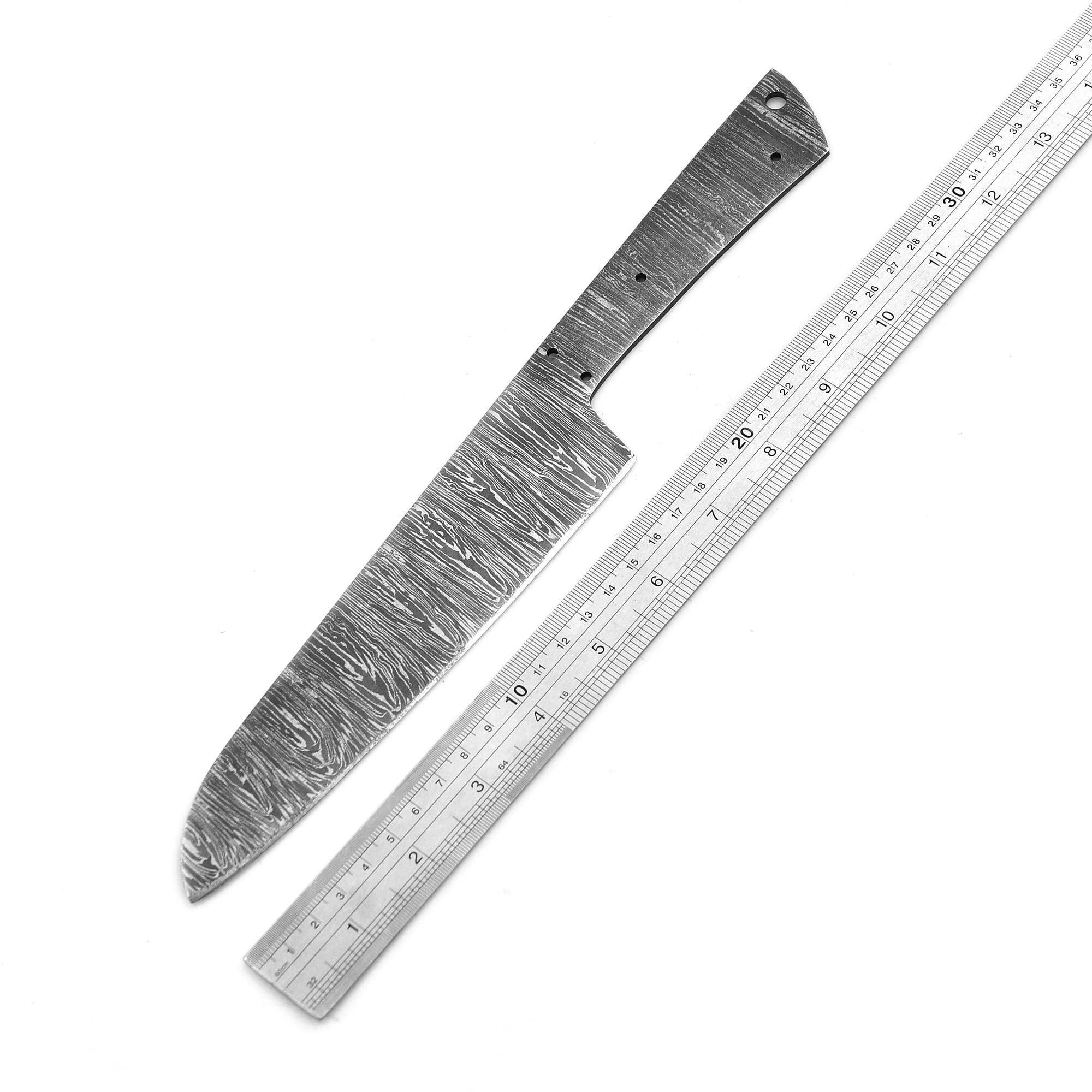 ColdLand 12 Inches knife blanks, Damascus Knife Blank for Kitchen, Professional Kitchen Hand Forged Knife Blanks for Knife Making, Knife Blanks Blade for Chef Knife ZB92