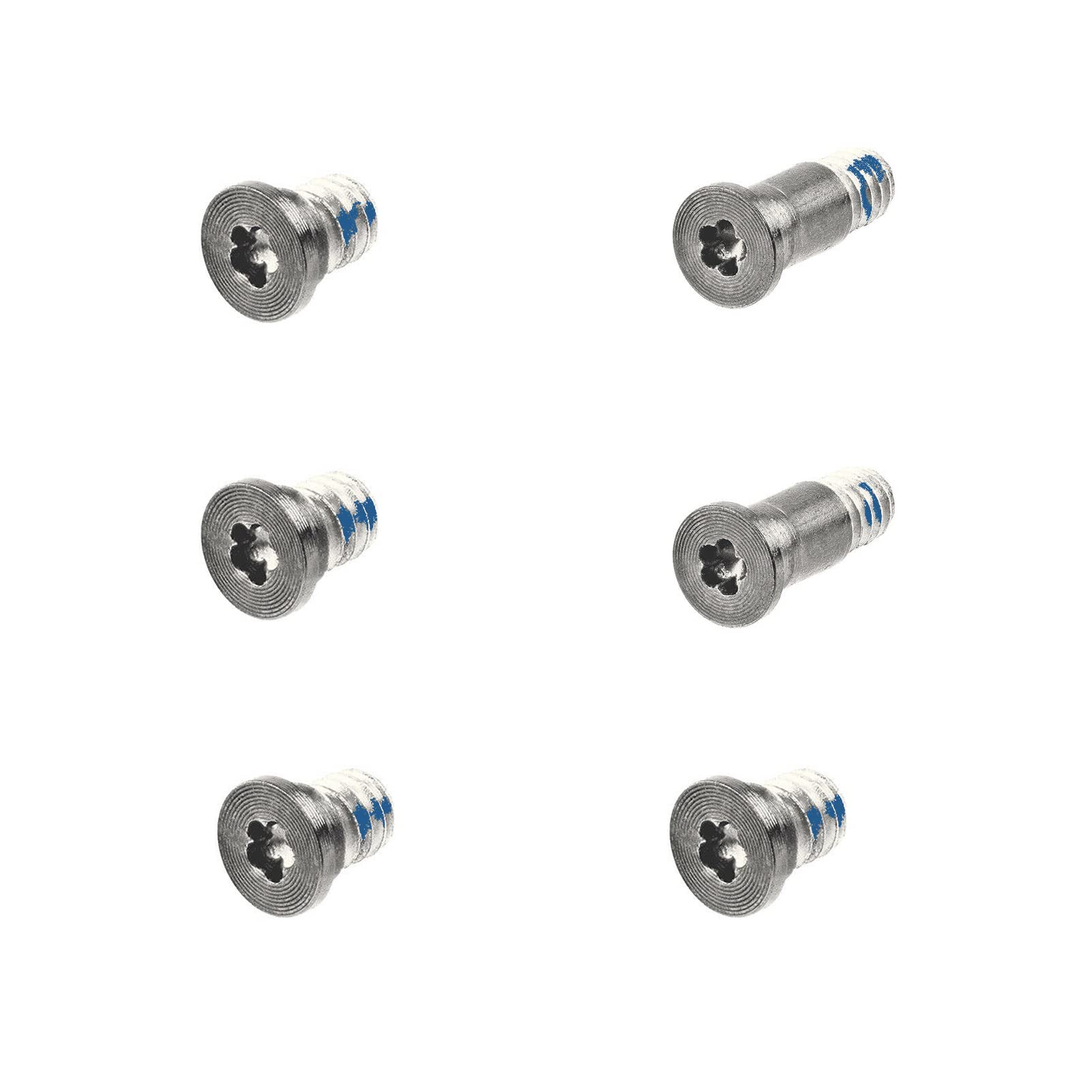 ChenGong - Silver Screws 6-Piece 1 Set Bottom Case Screws Pentalobe P5 923-01431 Replacement Compatible with 13" A1706 2016 2017 A1989 2018 2019 A2251 2020(Silver)
