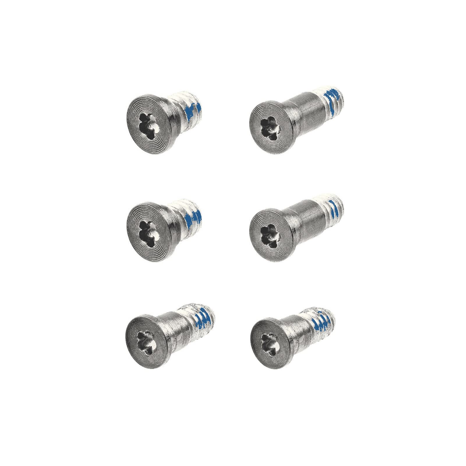 ChenGong - Silver Screws 6-Piece 1 Set Bottom Case Screws Pentalobe P5 923-01099 Replacement Compatible with 13" A1708 2016 2017 A2159 2019, A2289 M1 A2338 2020(Silver)