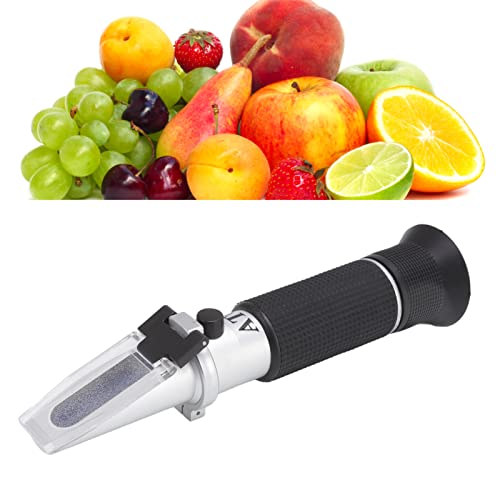 Brix Refractometer, 3 in 1 Alcohol Refractometer Measure Sugar Content HD Prism Silicone Handle for Milk for Homebrew Kit