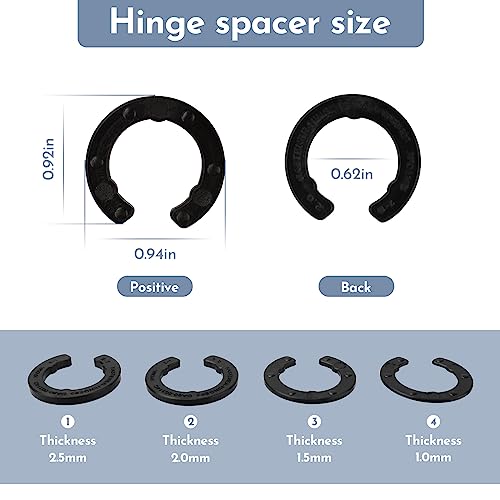 DA99-04158A Refrigerator Door Hinge Shim Kit, For Samsung Refrigerator Door Height Adjustment(4 different thicknesses shims) Replacement Parts DA60-00314C,3282540,PS6448337 DA99-04158A,AP5668209