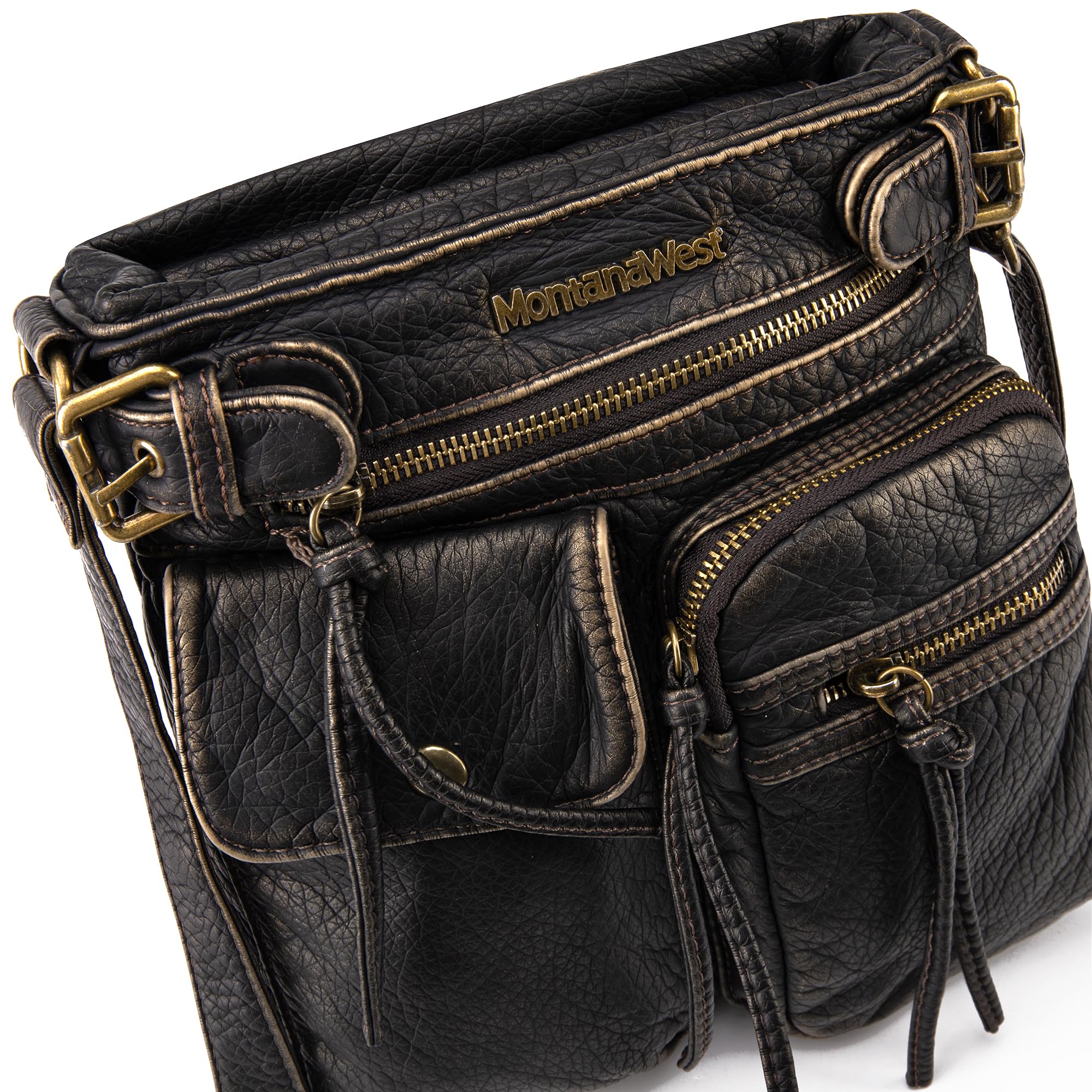 Montana West Crossbody Bags for Women Shoulder Purse and handbags Medium Multi Pocket Travel Bag,MWC-046CF
