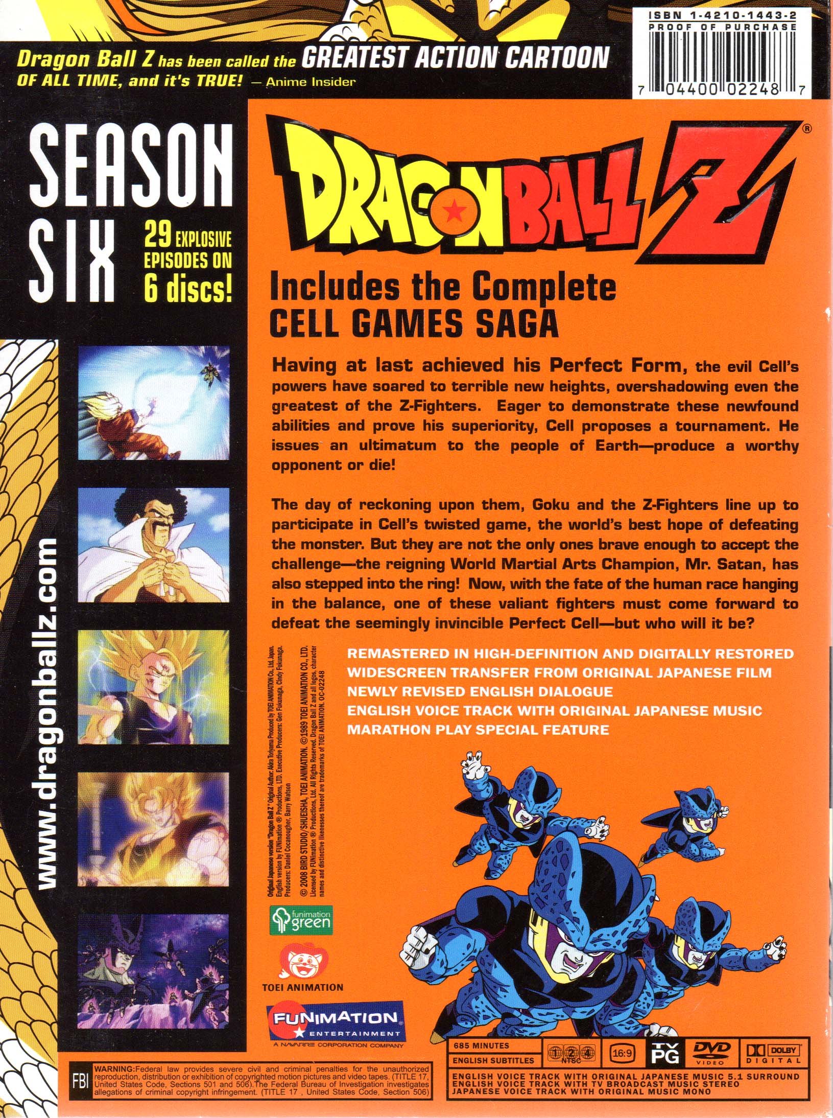 Dragonball Z Complete Seasons 1-9 Box sets (9 Box Sets)