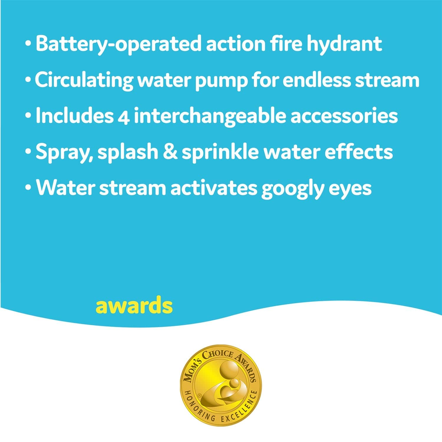 Yookidoo Baby Bath Toddler Toys (Ages 3+) - Ready Freddy Spray ‘N’ Sprinkle Fire Hydrant Bathtime Toy - Includes Hose, Spray Nozzle, Wheel, & Water Gauge - Attach to Any Bath Tub or Shower - Mold Free