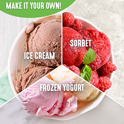 GreenLife 1.5QT Electric Ice Cream, Frozen Yogurt and Sorbet Maker with Mixing Paddle, Dishwasher Safe Parts, Easy one Switch, BPA-Free, Pink