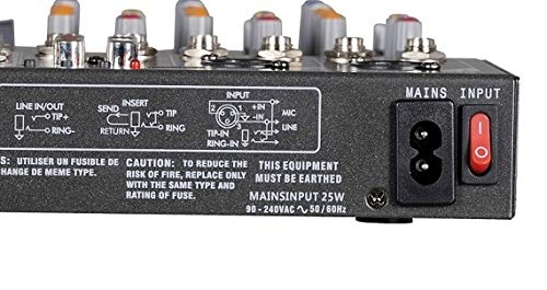 Audio2000'S S7303- Professional Four-Channel Audio Mixer with USB and DSP Processor