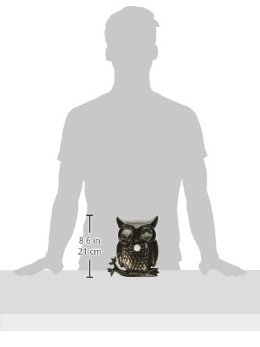 IdeaWorks JB7682 Decorative LED Motion Sensor Hooting Owl Light, Black
