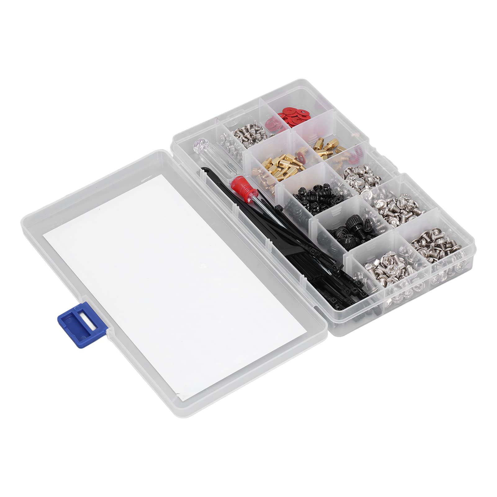 Computer Screw Parts, Long time antirust Computer Screw kit Made of Brass Steel Fiber Paper for Installation