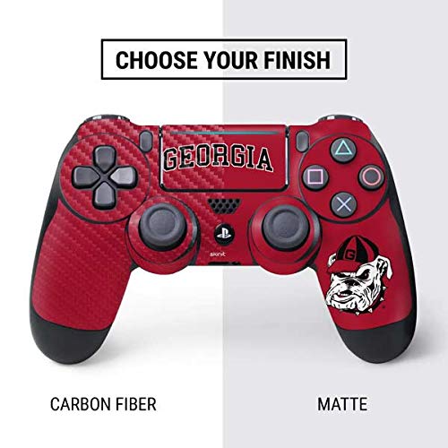 Skinit Decal Gaming Skin Compatible with PS4 Slim Bundle - Officially Licensed College Georgia Bulldogs Design