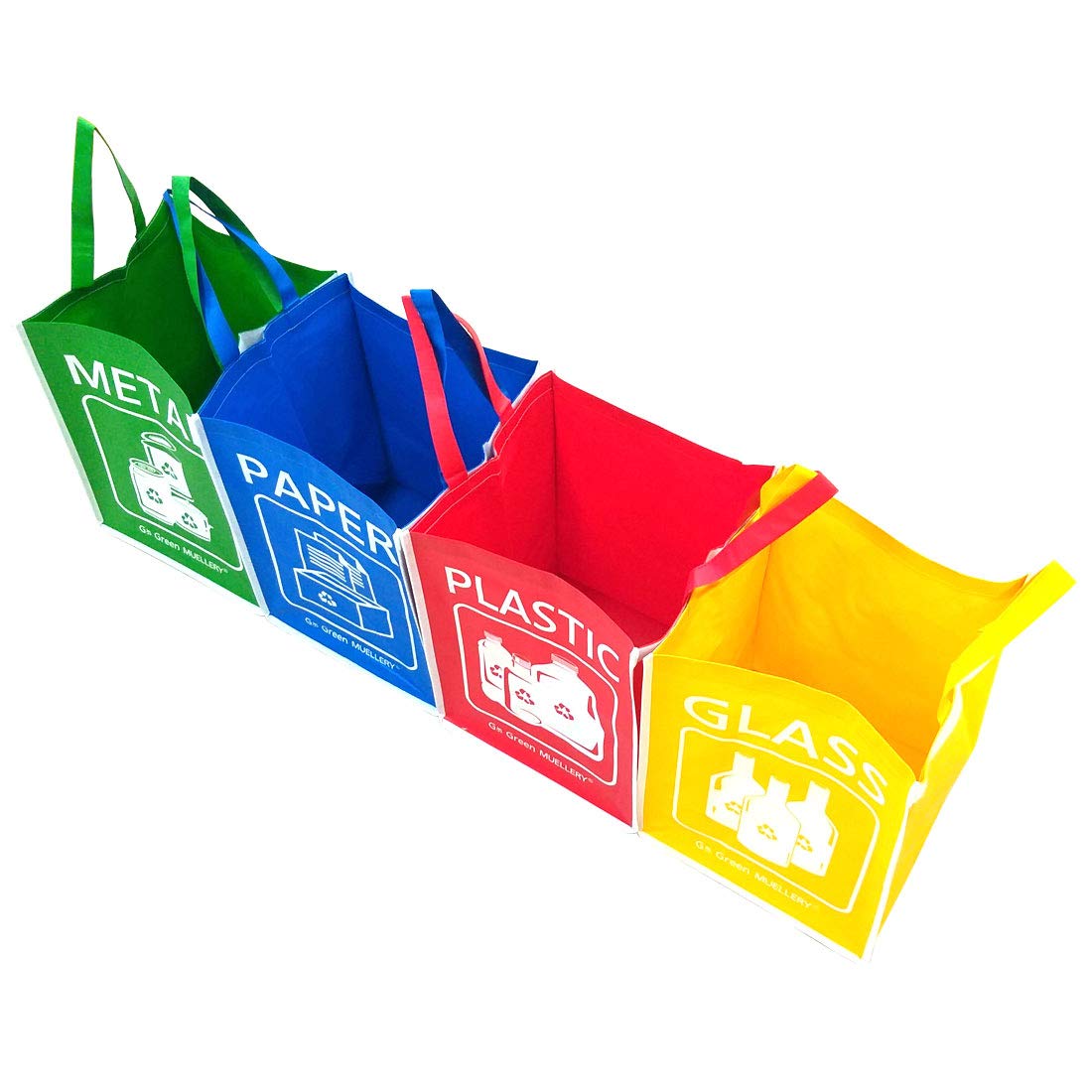 GARASANI 4 Pack Waterproof Separate Recycle Bag Waste Baskets (D Type)