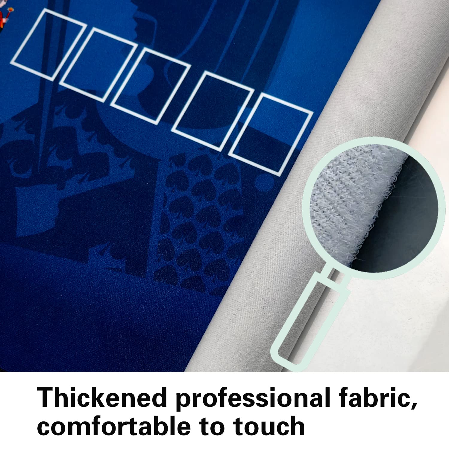 BWLOKXUN 108'' X 56" Texas Holdem Table Fabrics,Waterproof and dustproof Professional Gambling Tablecloth, Washable and ironable