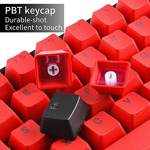 Guffercty kred Gk61 SK61 60% Mechanical Keyboard Custom Hot Swappable 60 Percent Gaming Keyboard with RGB Backlit, NKRO, Programmable for Win PC Mac (Gateron Brown, Milan)