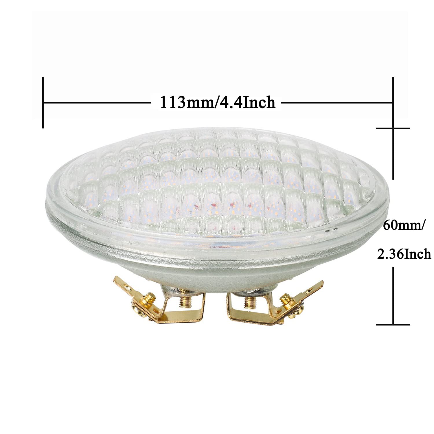 Familite PAR36 LED Landscape Light Bulbs, 9W 36W Halogen Equivalent, AC/DC 12V Waterproof, Warm White 3000K Outdoor Flood Light for Well Light, Tractor, Off-Road Vehicles, Snowblower, Pack of 4