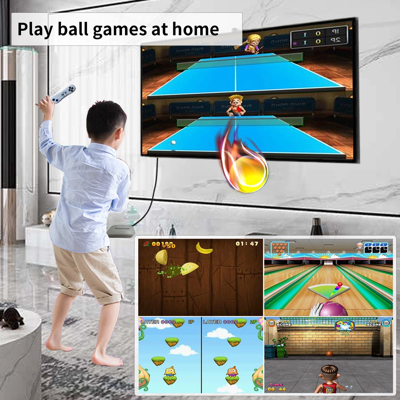 YRPRSODF TV Game Console Built in 883 Games, Handheld Retro Video Game Machine with 2.4G Wireless Gamepad Somatosensory Control, HD Plug and Play, Home Interactive& Puzzle Games, Red