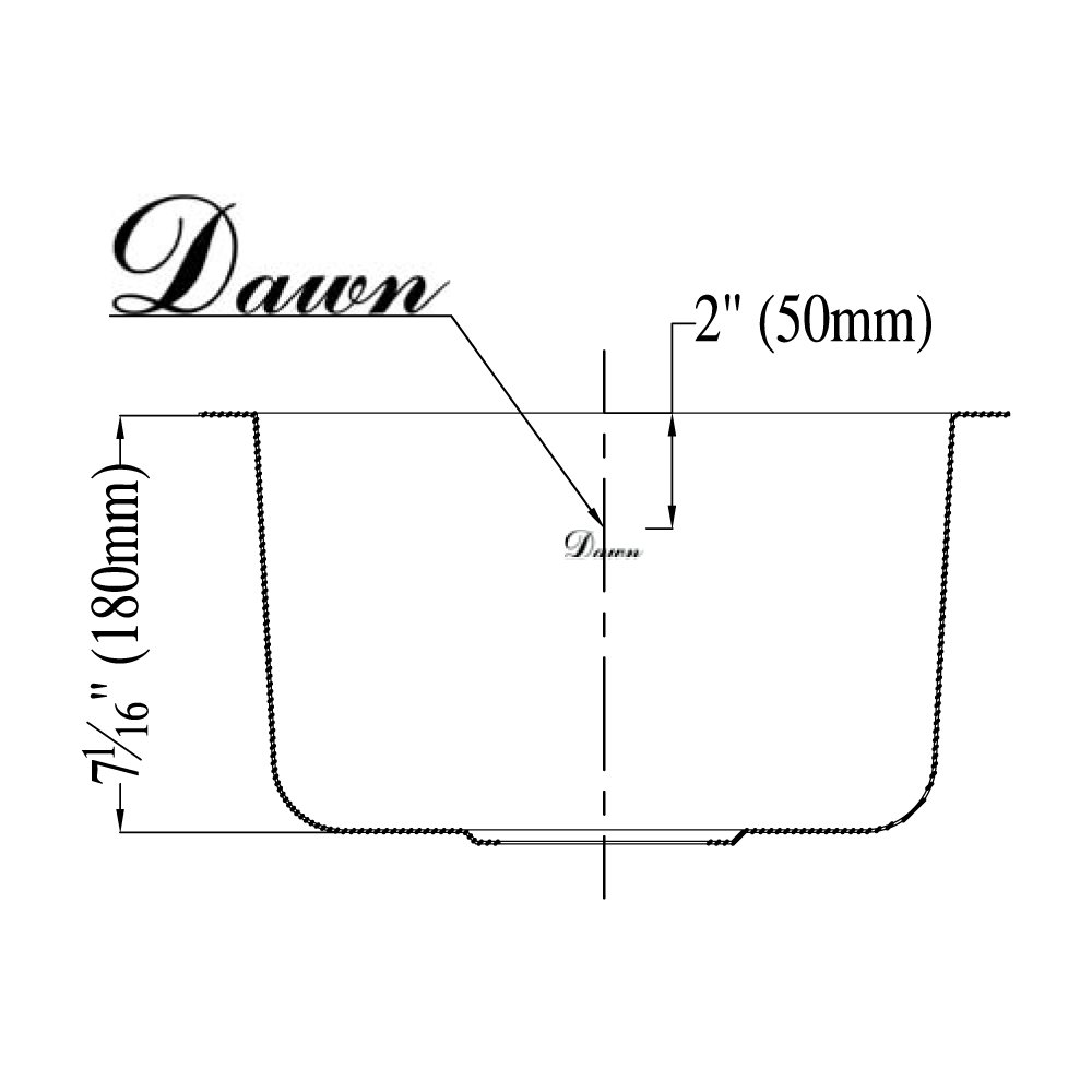Dawn BS1215 Undermount Single Bowl Bar Sink, Polished Satin