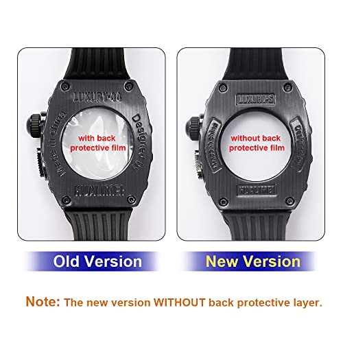 Metal Case for Apple Watch 7 45mm Band with Cover, Heavy Duty Rugged Case Glass Screen Protector Silicon Strap for iWatch Series 7 45mm Accessories Men's Full Protective Cover (Black)
