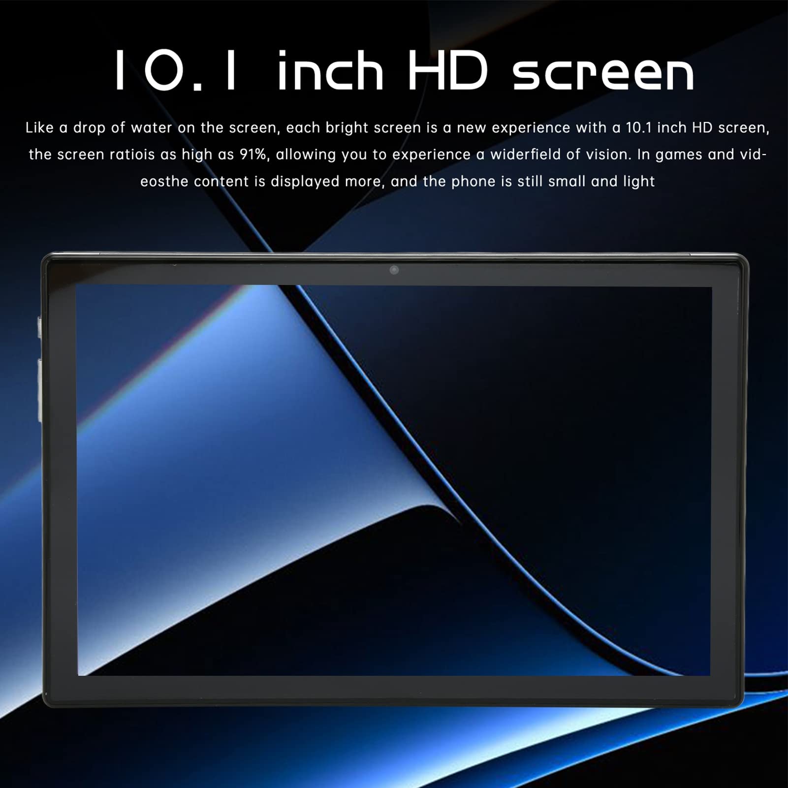 Cuifati 10.1in Tablet for 11, Tablet PC 8 Core CPU 2.4 5GWiFi, Dual Band 8MP 20MP Dual Camera Calling Tablet 100β240V Silver Gray