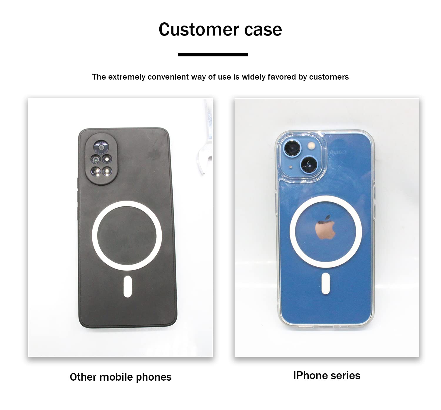 Mgesafe Magnet Sticker, Magnetic Phone case Sticker, Compatible with MagSafe Accessories and Qi Wireless Charger, Suitable for All Smart Phones and iPhone Series