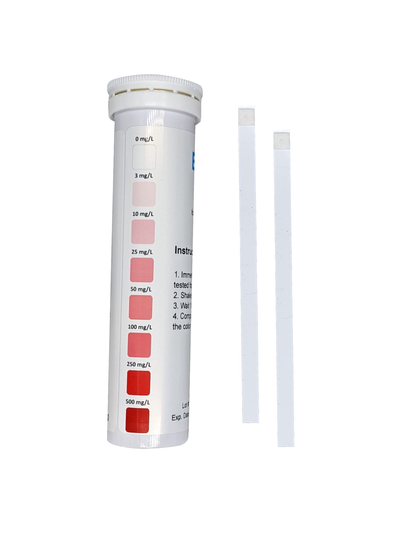 Iron Test Strip 0-500 PPM aqueous Fe2+ (Ferrous) Iron [50 Strips]