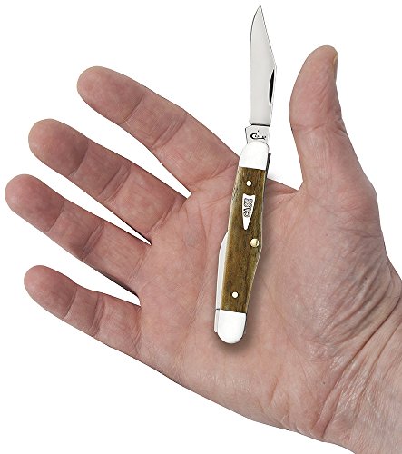 CASE XX WR Pocket Knife Smooth Antique Bone Half Whittler Item #58189 - (6208 SS) - Length Closed: 3 1/4 Inches