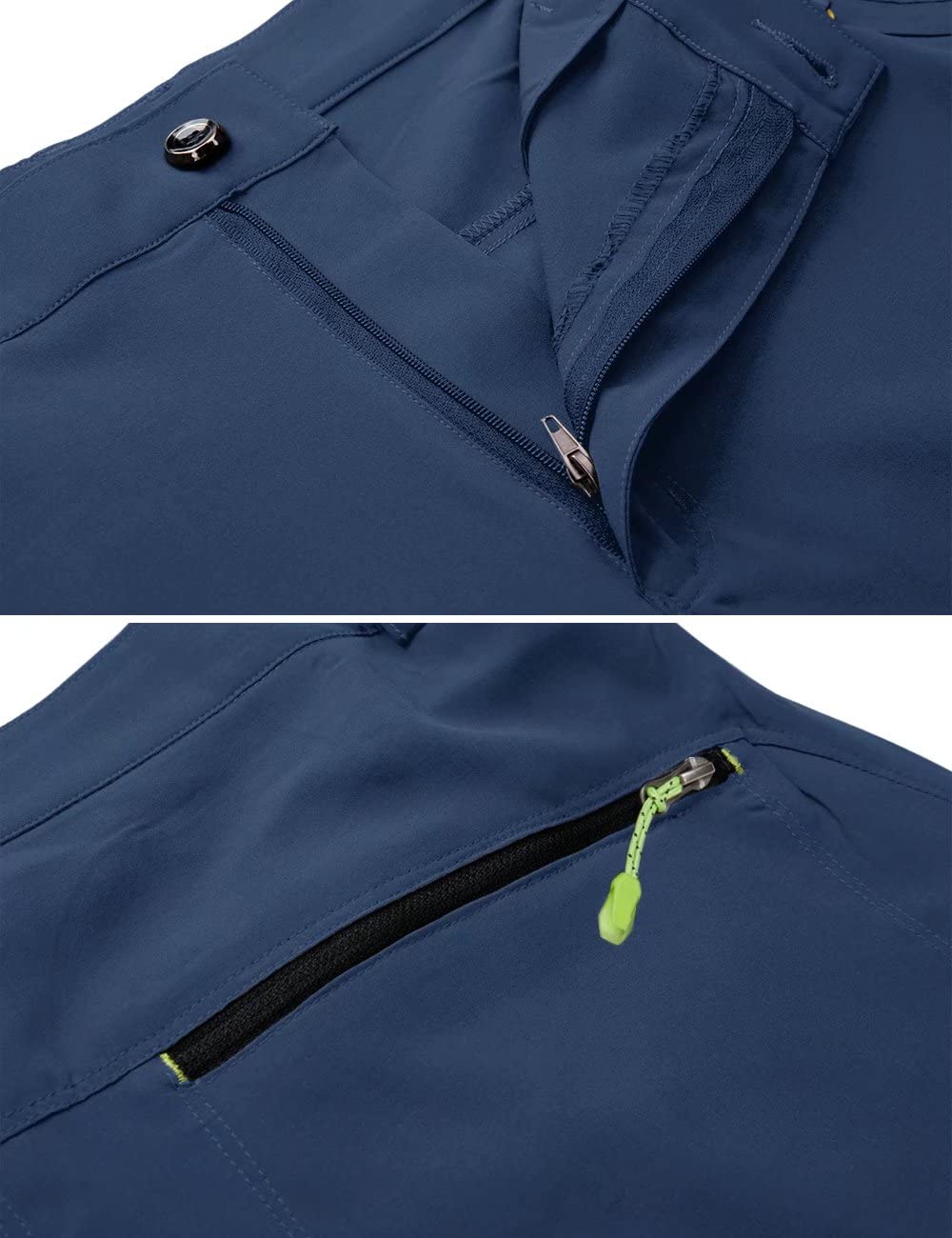 BIYLACLESEN Quick Dry Pants Men Hiking Pants Men Three-Quarter Pants Camping Pants 3/4 Shorts Men Work Pants for Men Fishing Pants for Men Cargo Long Shorts