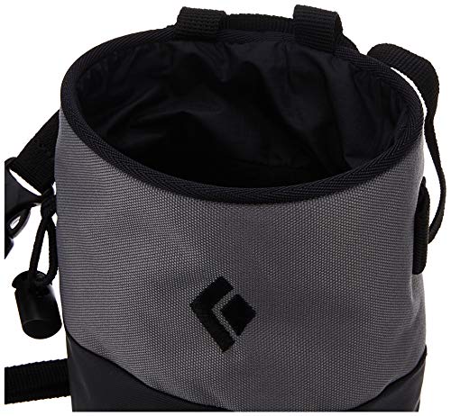 Black Diamond Mojo Zip Chalk Bag (New 2019) (Ash/Slate, Small/Medium)
