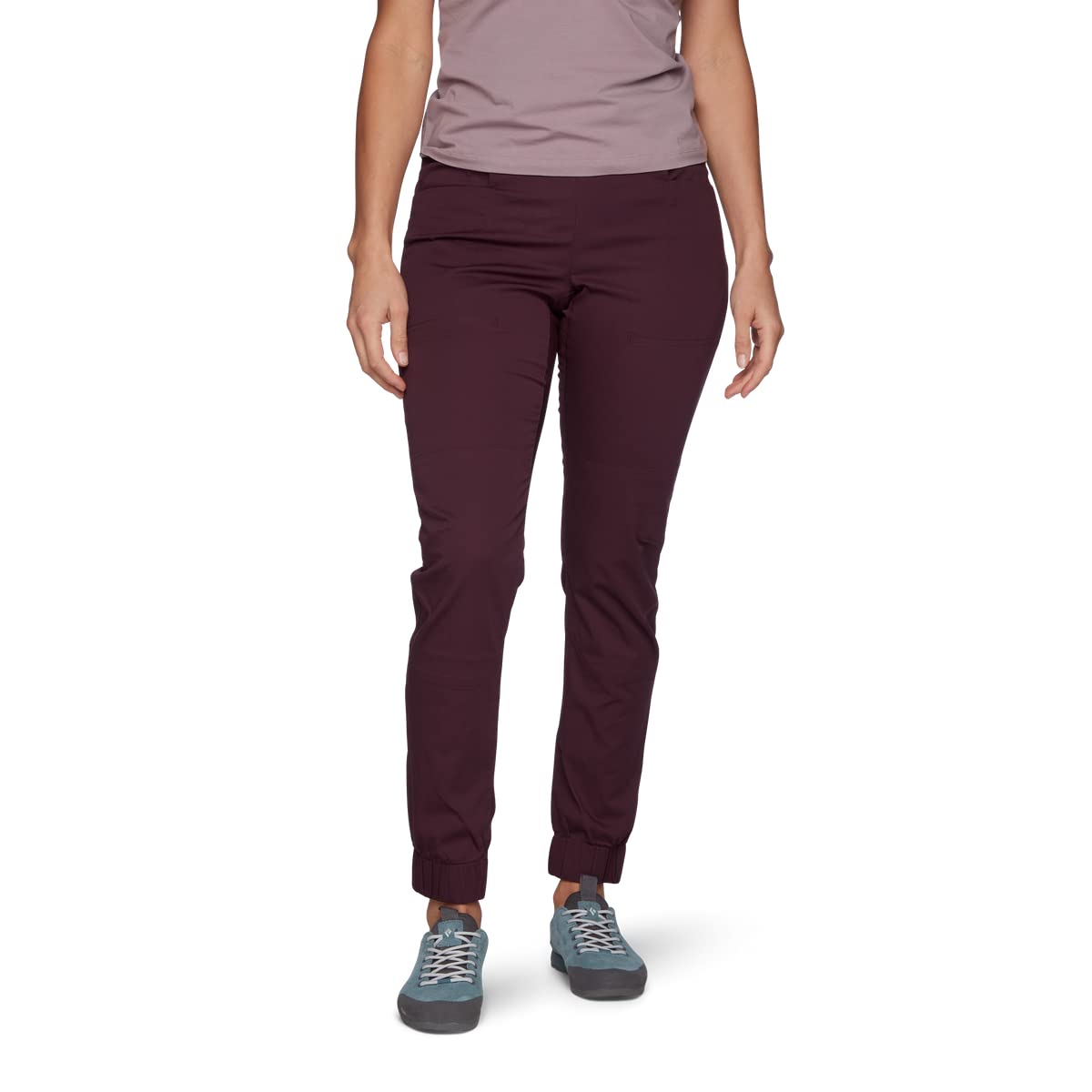 Black Diamond Womens Notion SP Pants Casual Stretch Cotton Pants, Plum, Medium