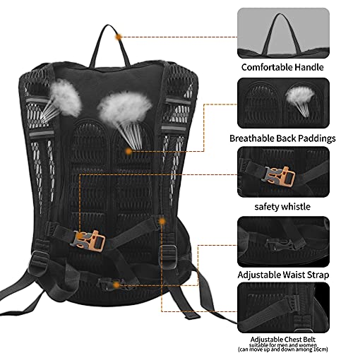 EULANT Small Lightweight Backpack for Hiking/Cycling/Walking/Running/Skiing/Biking/Short Trip/Camping, Waterproof Daypack Backpack, 14L Hydration Pack Rucksack for Women Men