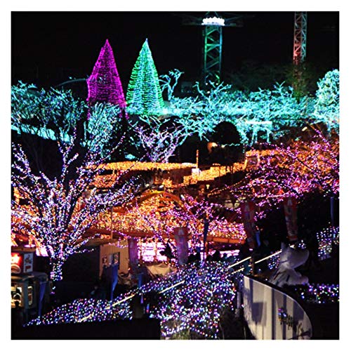 LIUPENGWEI Solar String Lights Outdoor, 100LED~500LED 12M~52M Solar Garden Lights, 8 Modes Copper Wire Fairy Lights Waterproof for Garden Party Wedding Home Christmas Garden Ghost Light