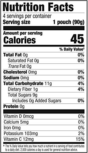 Plum Organics Applesauce, Strawberry & Banana, 3.17 Oz, 4 Ct