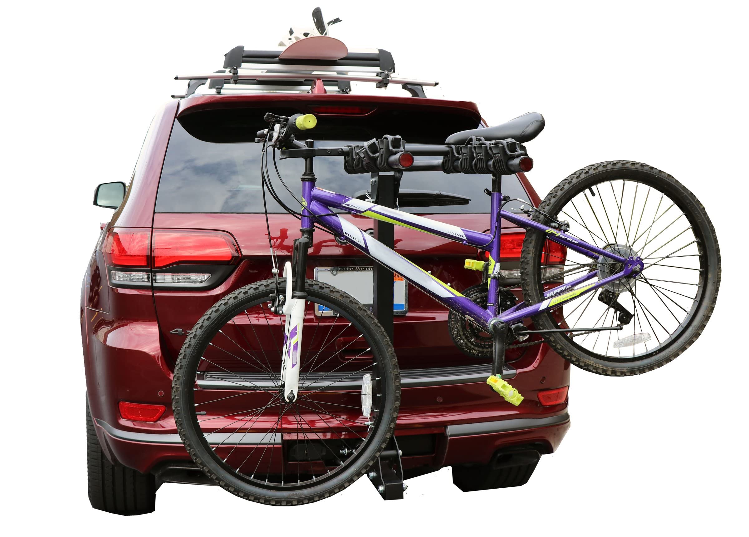 BRIGHTLINES Heavy Duty Swing Away Fold Down 2" Hitch Mount Bike Rack for up to 4 Four Bikes