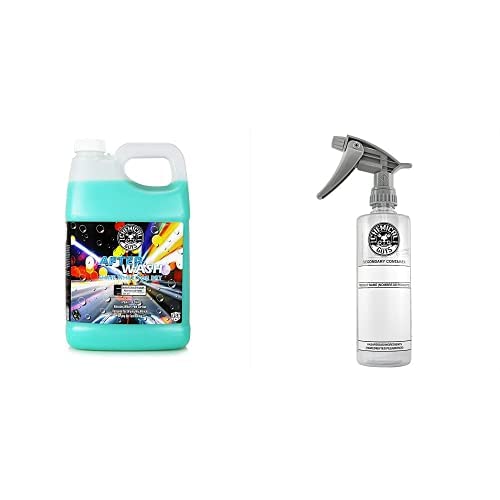 Chemical Guys CWS_801 After Wash Sprayable Gloss Boosting Car Wash Drying Aid (Helps Reduce Water Spots), 1 Gal. with 16 oz. Spray Bottle (2 Item Bundle)