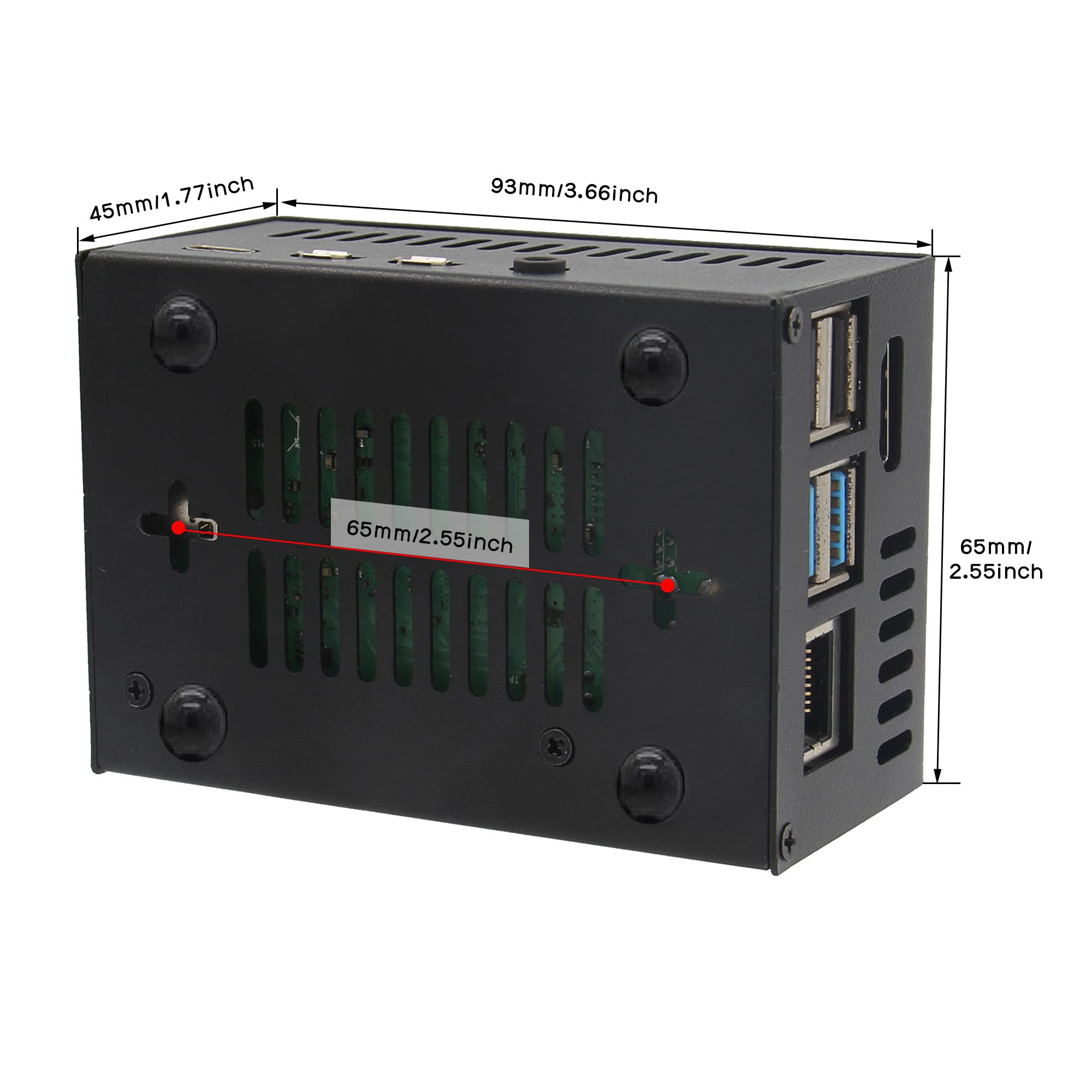 Geekworm X630-C1 Metal Case with Cooling Fan and 3pcs Aluminum Heatsink for Raspberry Pi 4 & X630 Only(Not Support C779/C790)
