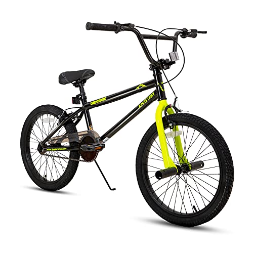 JOYSTAR Gemsbok 20 Inch Kids Bike Freestyle BMX Style for 7-12 Girls and Boys Bikes 20 in Wheels Children BMX Kids' Bicycles Dual Hand Brakes Steel Frame Black