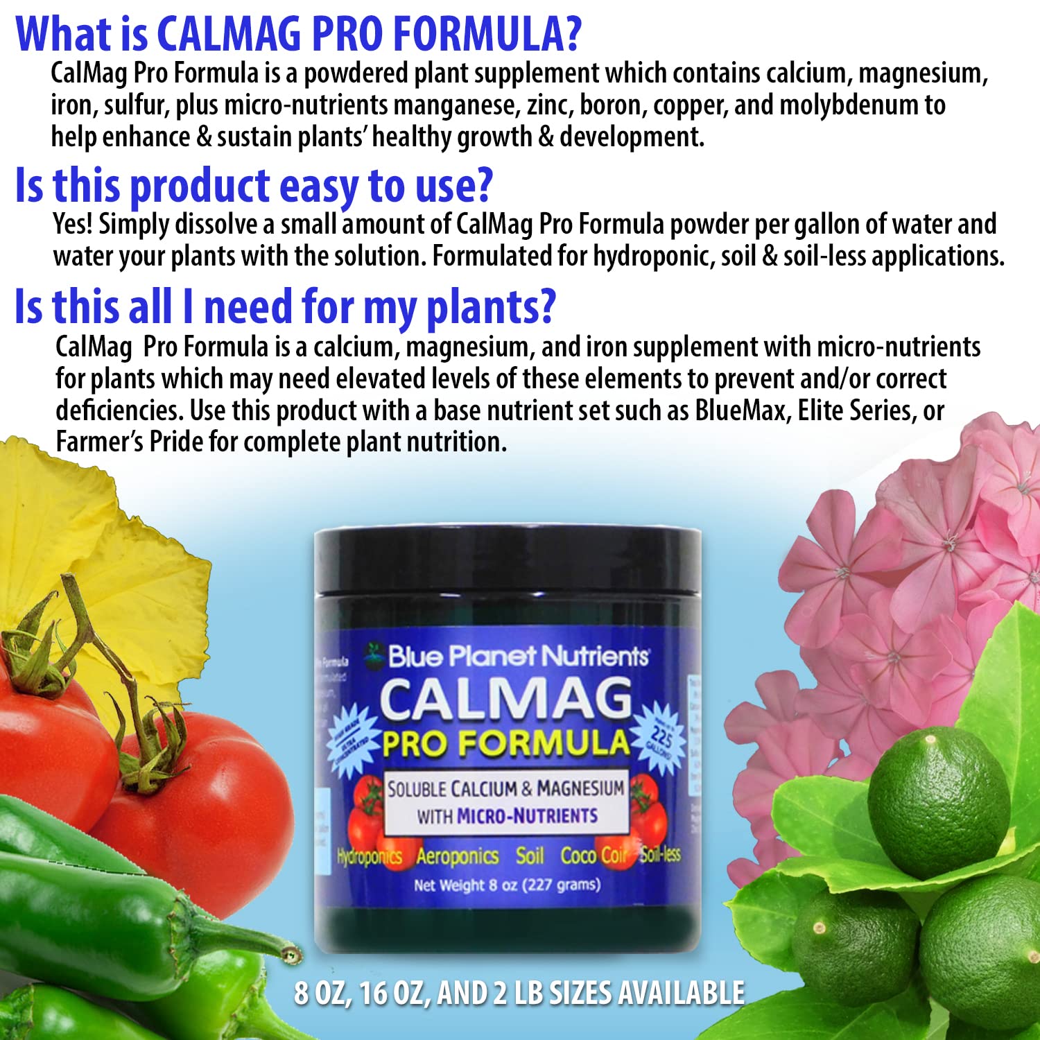 Blue Planet Nutrients CalMag Pro Formula (16 oz)