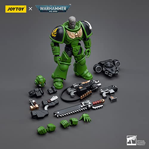 JOYTOY 1/18 Action Figures Warhammer 40K Mecha Model Salamanders Assault Intercessors Brother Tol'vak