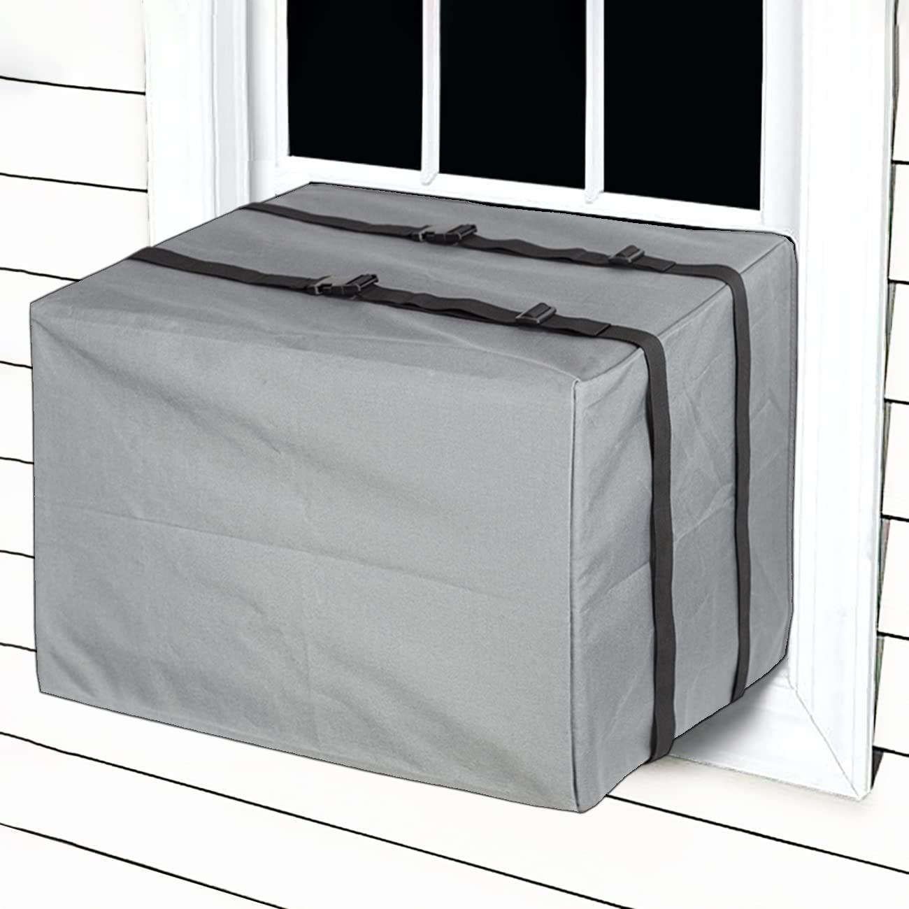 BNYD Air Conditioner Cover Heavy Duty AC Window Unit Cover (Outdoor 21.5" x 16" x 15")