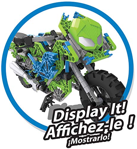 K'NEX Mega Motorcycle Building Set - Ages 9+ - 456 Parts - Working Suspension, Authentic Replica Model, Advanced Stem Building Toy for Boys & Girls - 14.5" L X 6" H