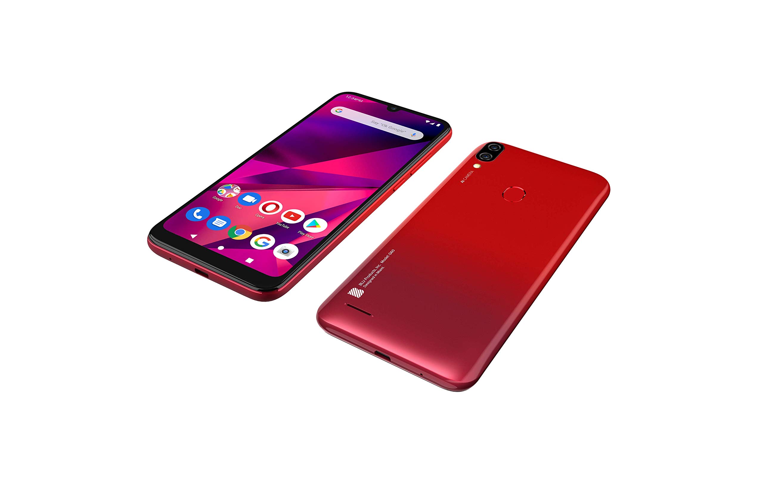 BLU G60 G0271WW 64GB Dual-Sim GSM Unlocked Phone - Red