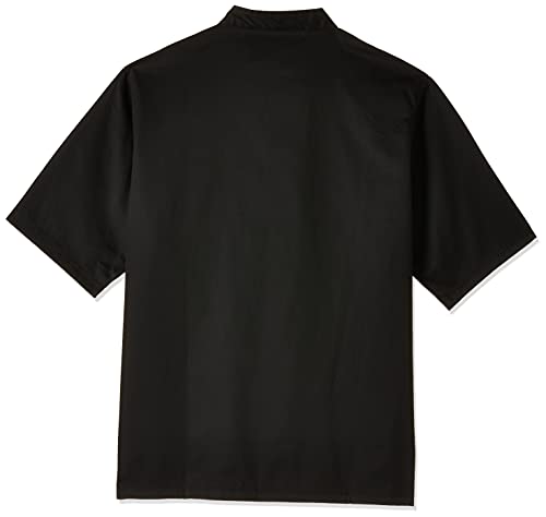 Chef Code mens Short Sleeve Unisex Classic Coat Chef s Jacket, Black, XX-Large US
