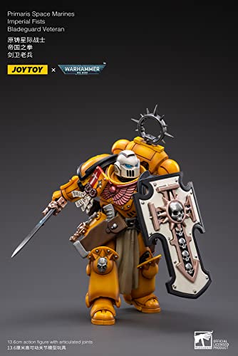 HUAXI DARK SOURCE(HAINAN)TECH JOYTOY WH 40K PRIMARIS Imperial FIST BLADEGUARD Vet 1/18 FIG