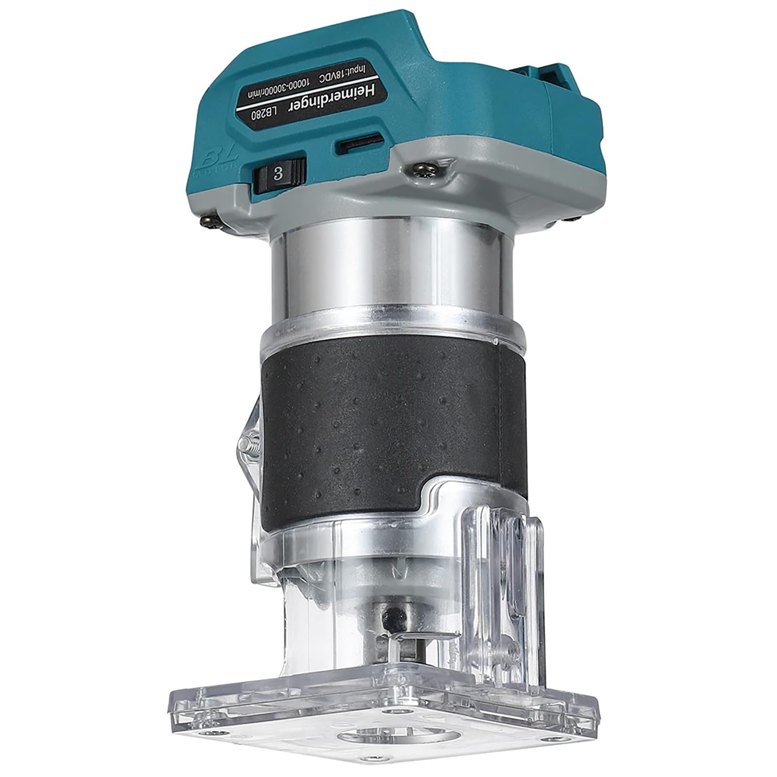 Brushless Cordless Wood Router Tool for Makita 18V Battery,Compact Woodworking Trimmer Palm Router,5 Speed for Precise Wood Cutting