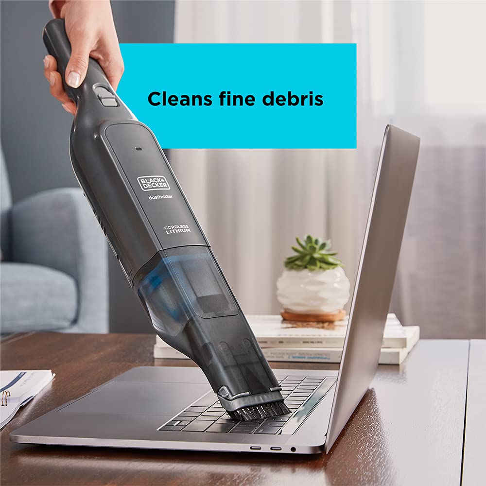 BLACK+DECKER dustbuster® AdvancedClean™ Slim Cordless Hand Vacuum, 12V Max (HLVC320J01)
