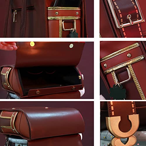 Cosplay Bag Backpack Travel Bag Role Play Costume Accessories Props with Plush Toy